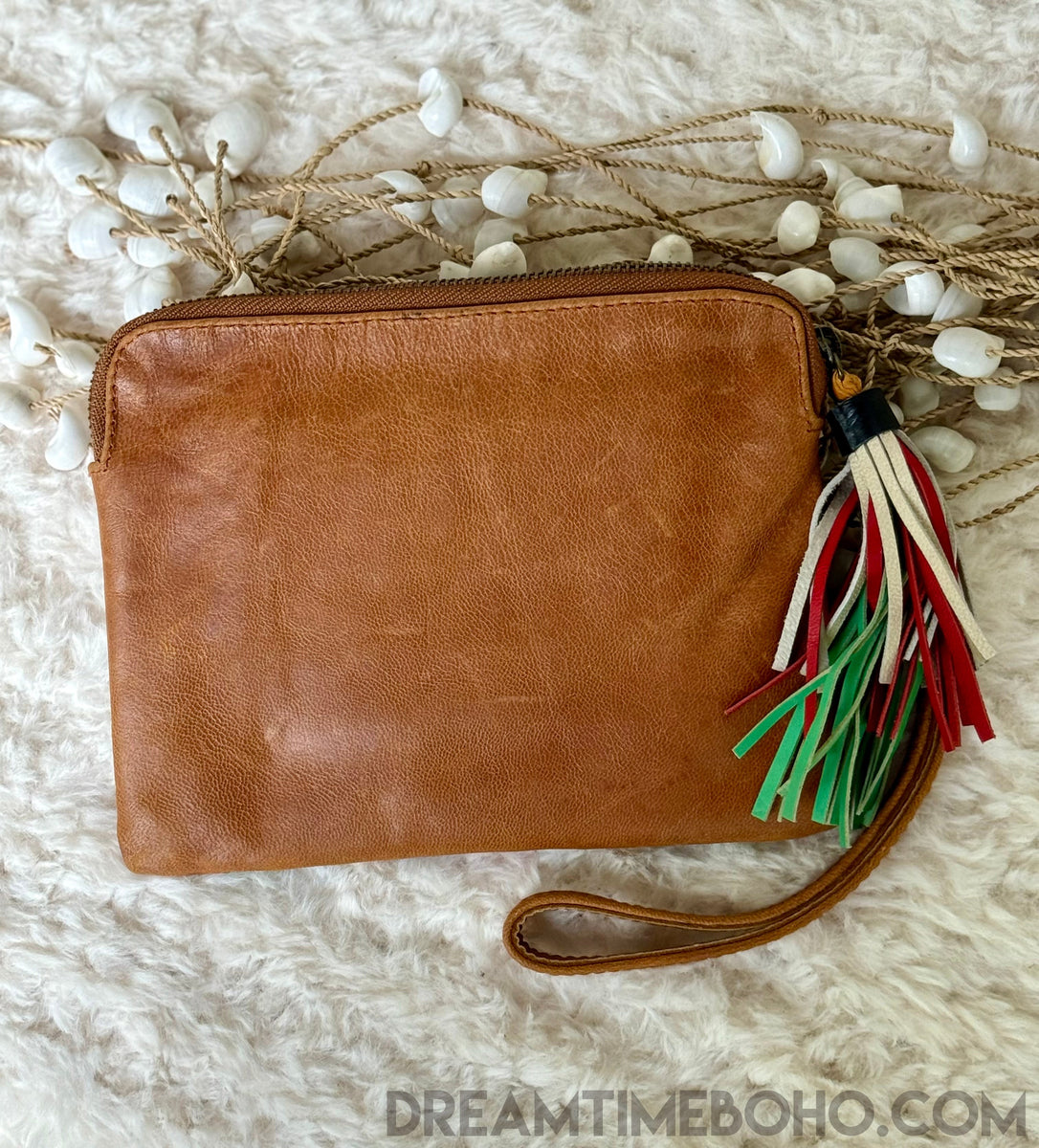 Rainbow Leather Boho Wallet Purse – Dreamtime Boho
